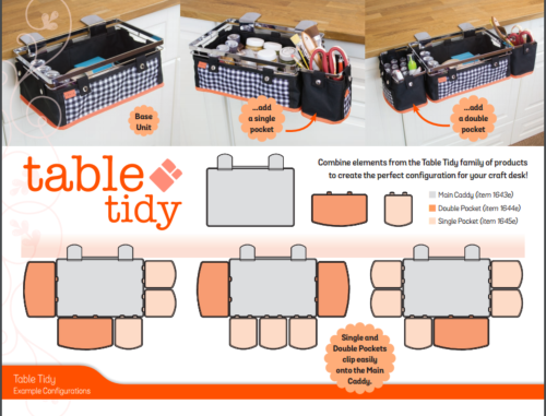 Table Tidy Single Pocket - Tara's Hobbykrok