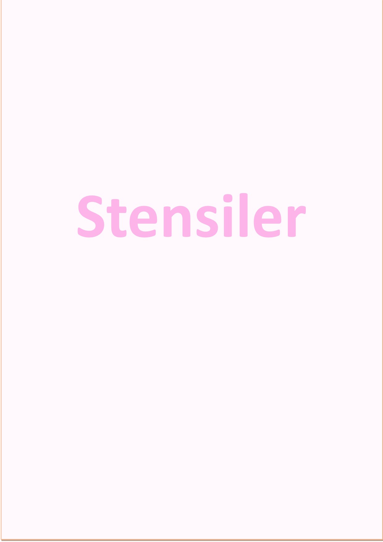 Stensiler - Tara's Hobbykrok