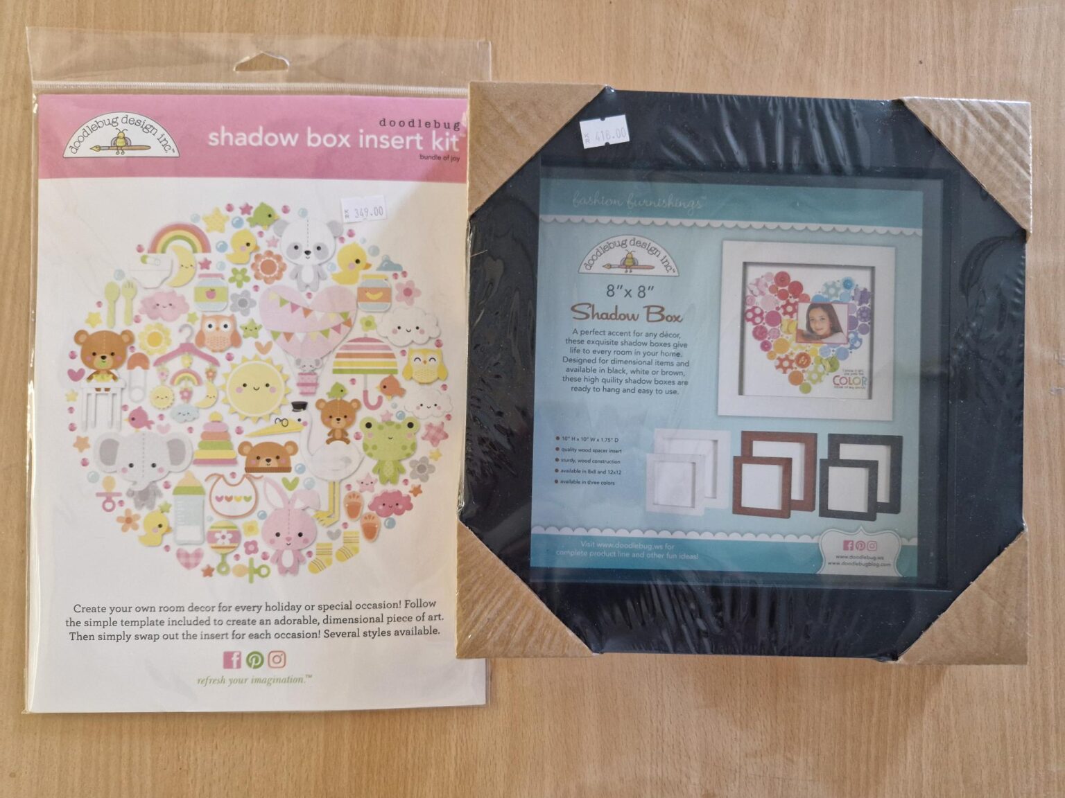 Shadow Box Frames Doodlebug - Tara's Hobbykrok